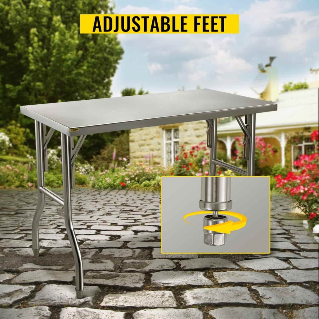 Table Inox Pliante | Remplissage Pro